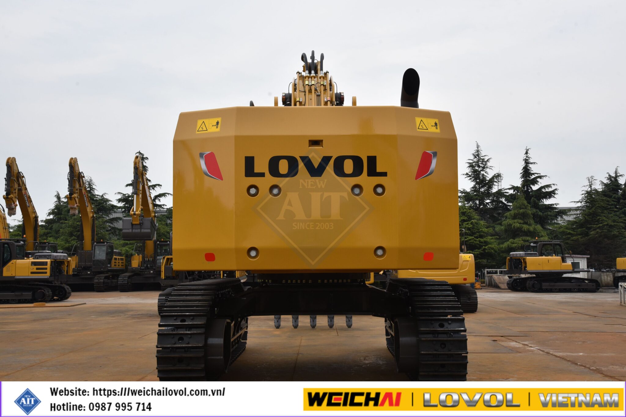 MÁY ĐÀO BÁNH XÍCH 5.0 KHỐI – WEICHAI LOVOL FR700F – Weichailovolvietnam